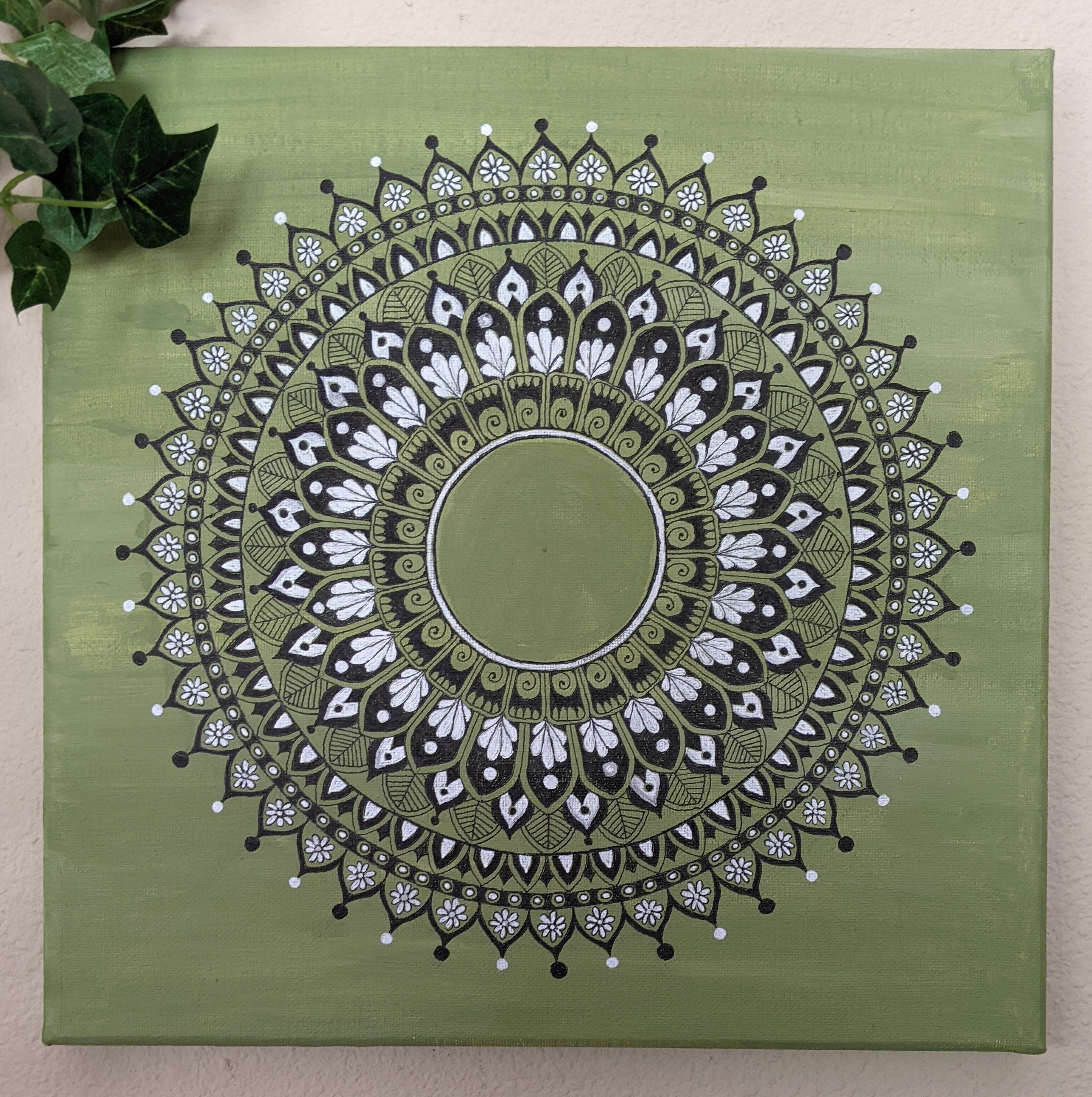Madhubani Art/mandala Art/wall Painting/wall Decor - Etsy