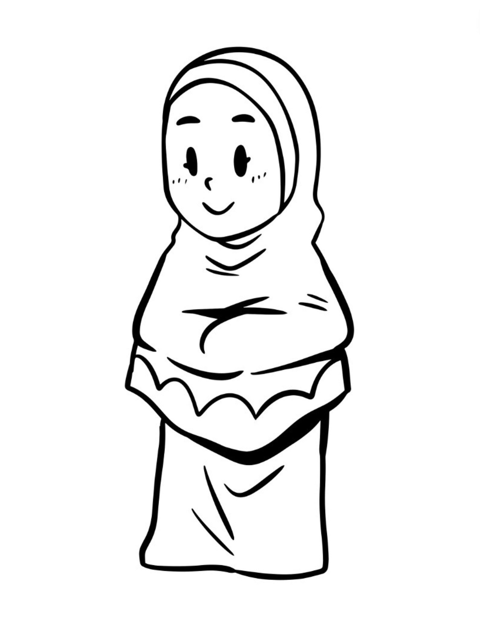 Salat Prayer Position Coloring Pages for Kids | Muslim Boys & Girls ...