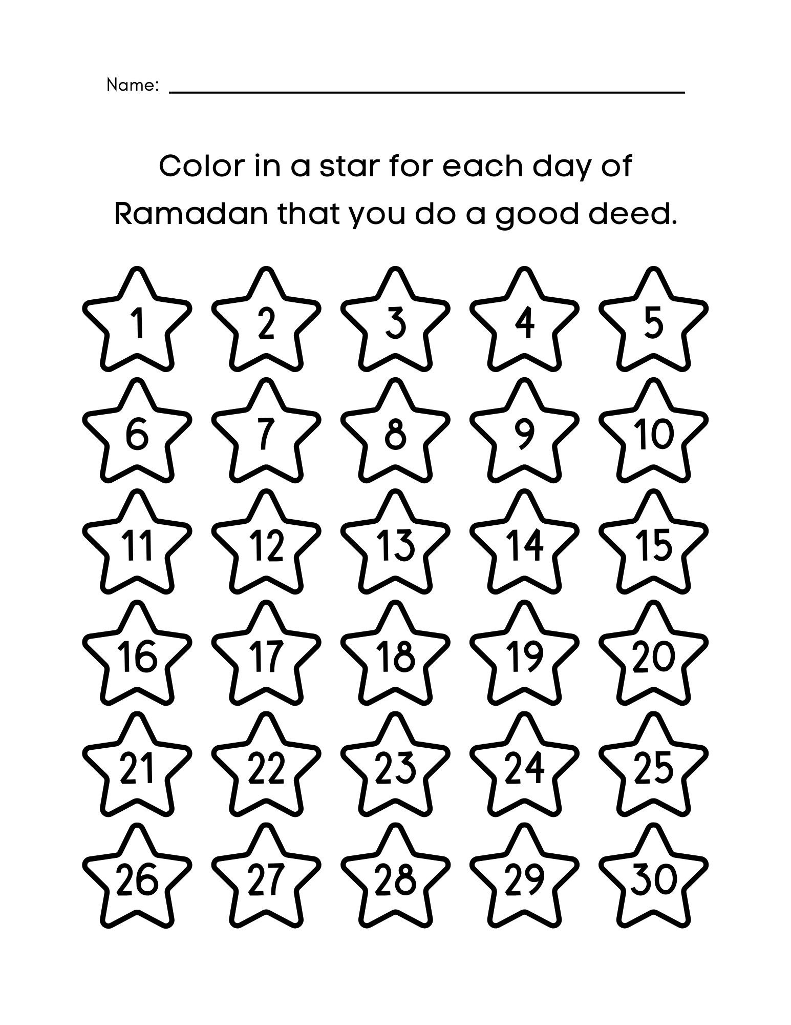 Ramadan Good Deed Tracker for Kids With 150+ Good Deed Ideas | Good ...