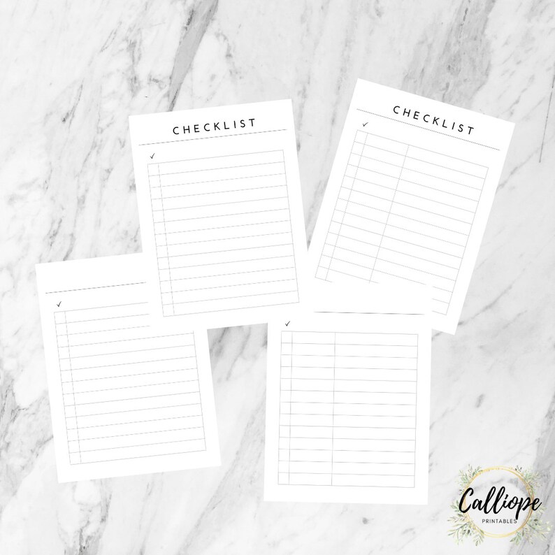 To Do List Pages For Tasks Projects Action Items Emails And Etsy