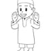 Salat Prayer Position Coloring Pages for Kids | Muslim Boys & Girls ...