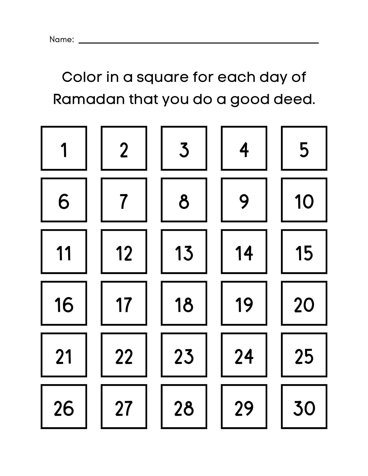 Ramadan Good Deed Tracker for Kids With 150+ Good Deed Ideas | Good ...