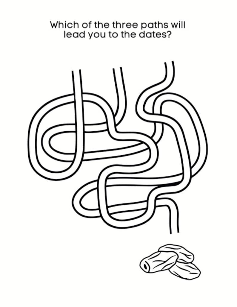 12 Faceless Maze Activity Pages for Little Muslims | Ages 4 ...