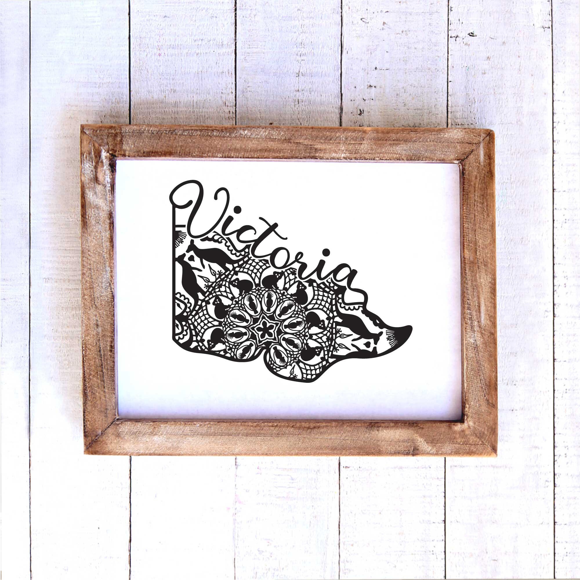 Victoria Map Mandala Svg, Map of Victoria Australia, Australian Map Svg ...