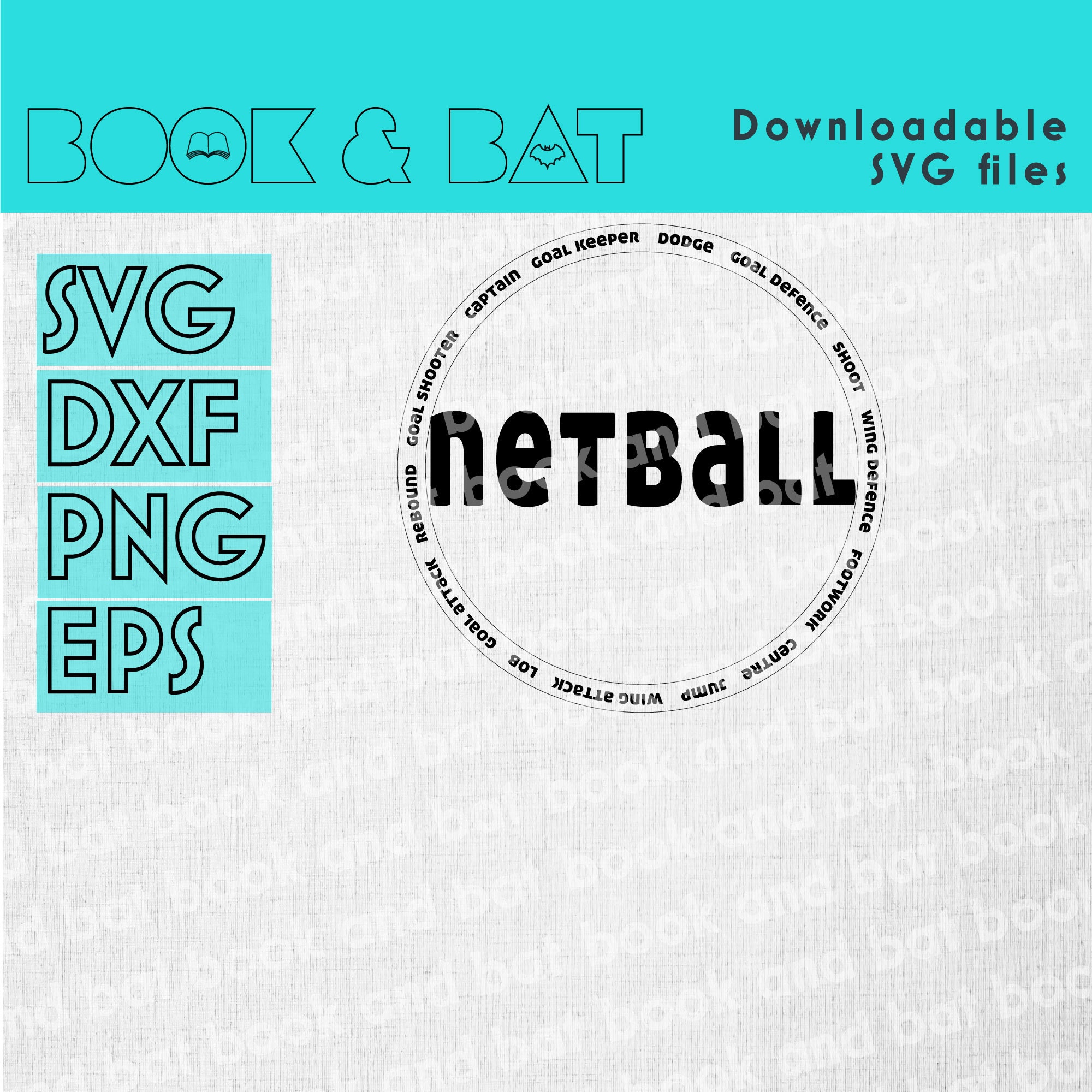 Netball design netball fan netball SVG file netball DXF | Etsy