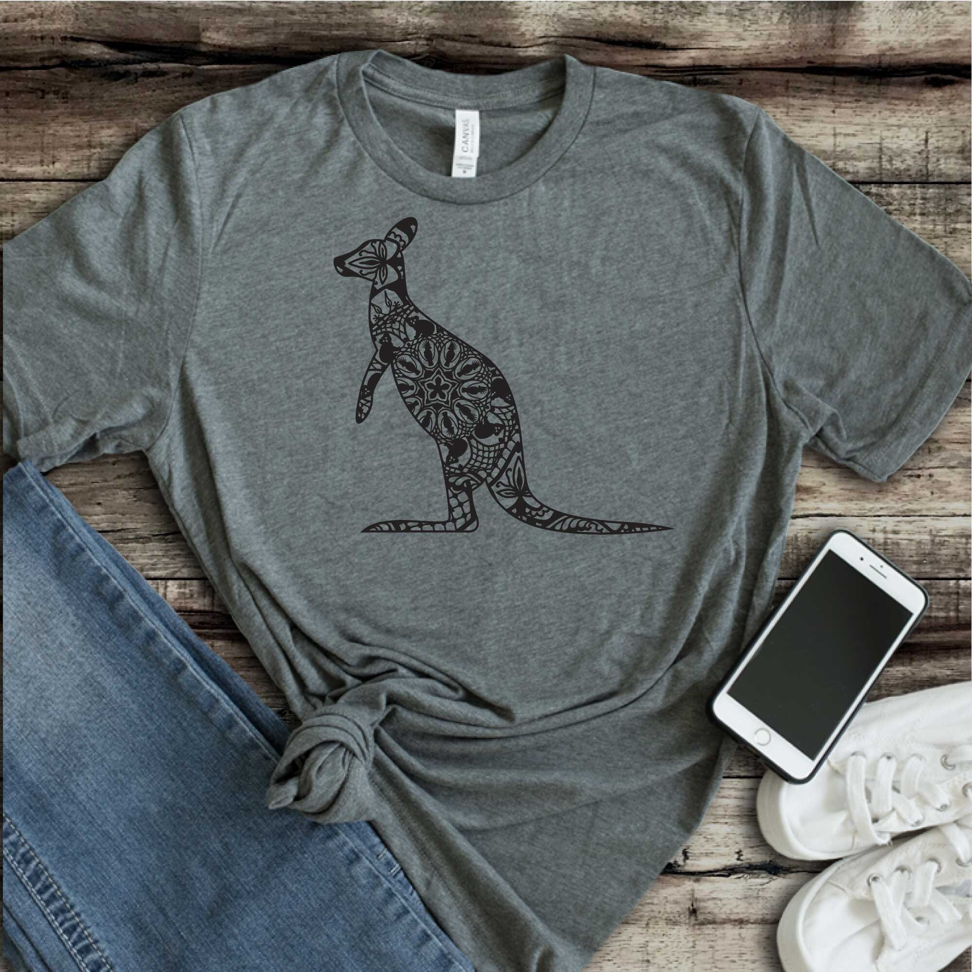 Kangaroo Mandala SVG, Kangaroo Svg Australian Mandala Svg, Australian ...