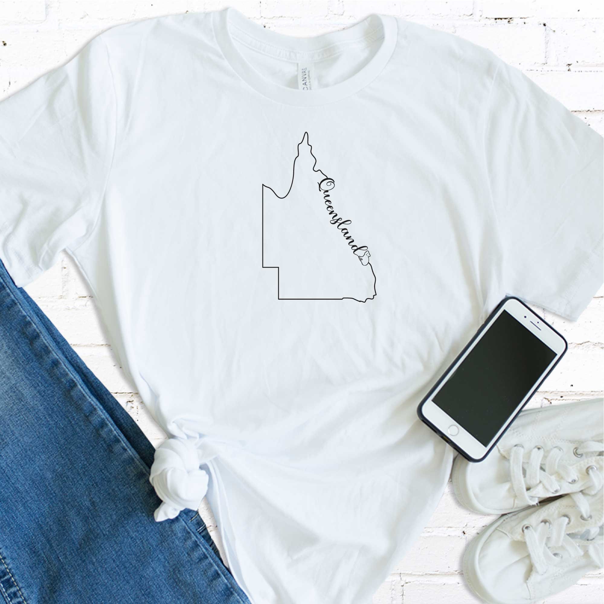 Queensland Map Queensland Cut File Queensland SVG - Etsy Australia