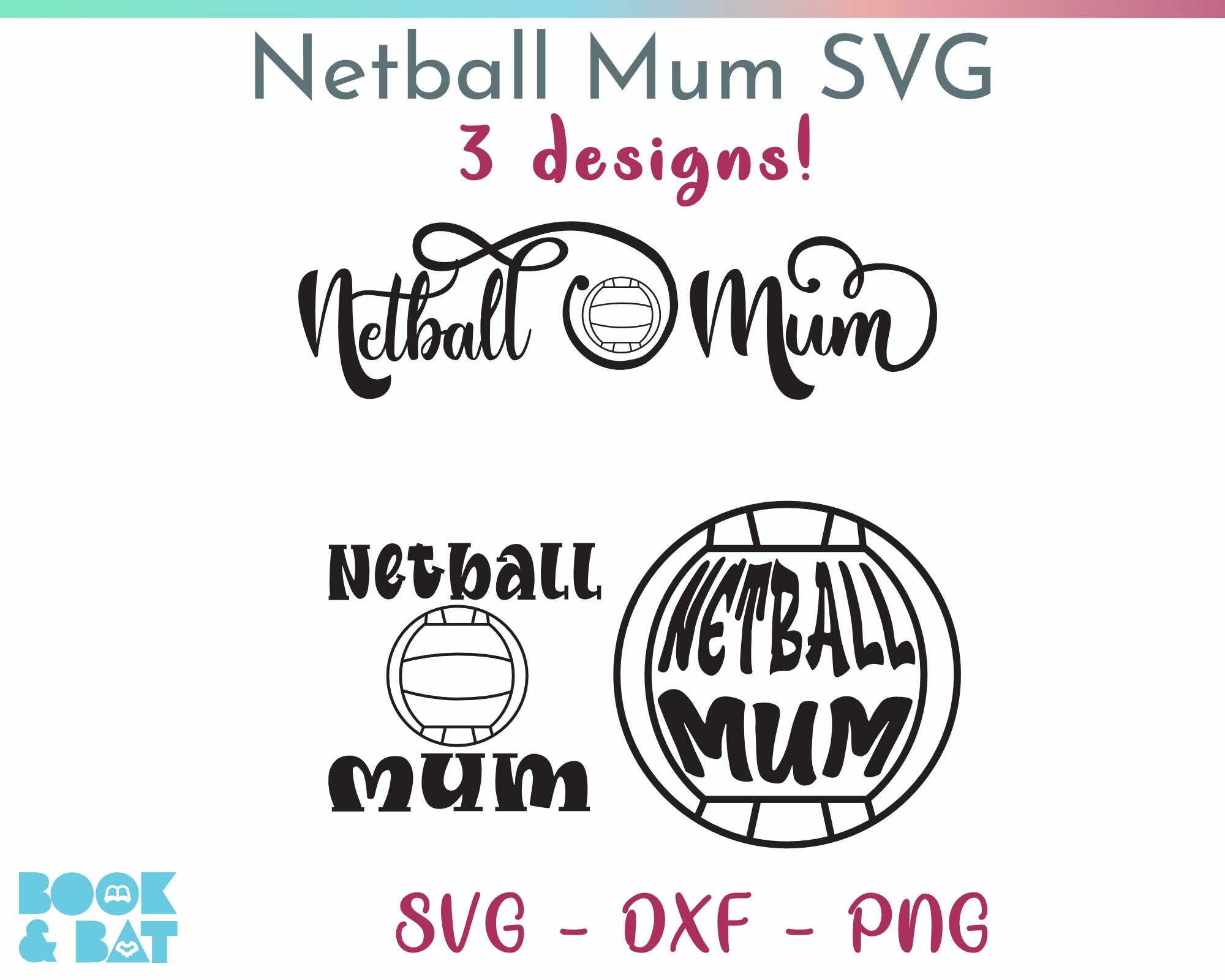Netball Mum, Netball Fan, Netball Design, Netball SVG File, Netball DXF ...