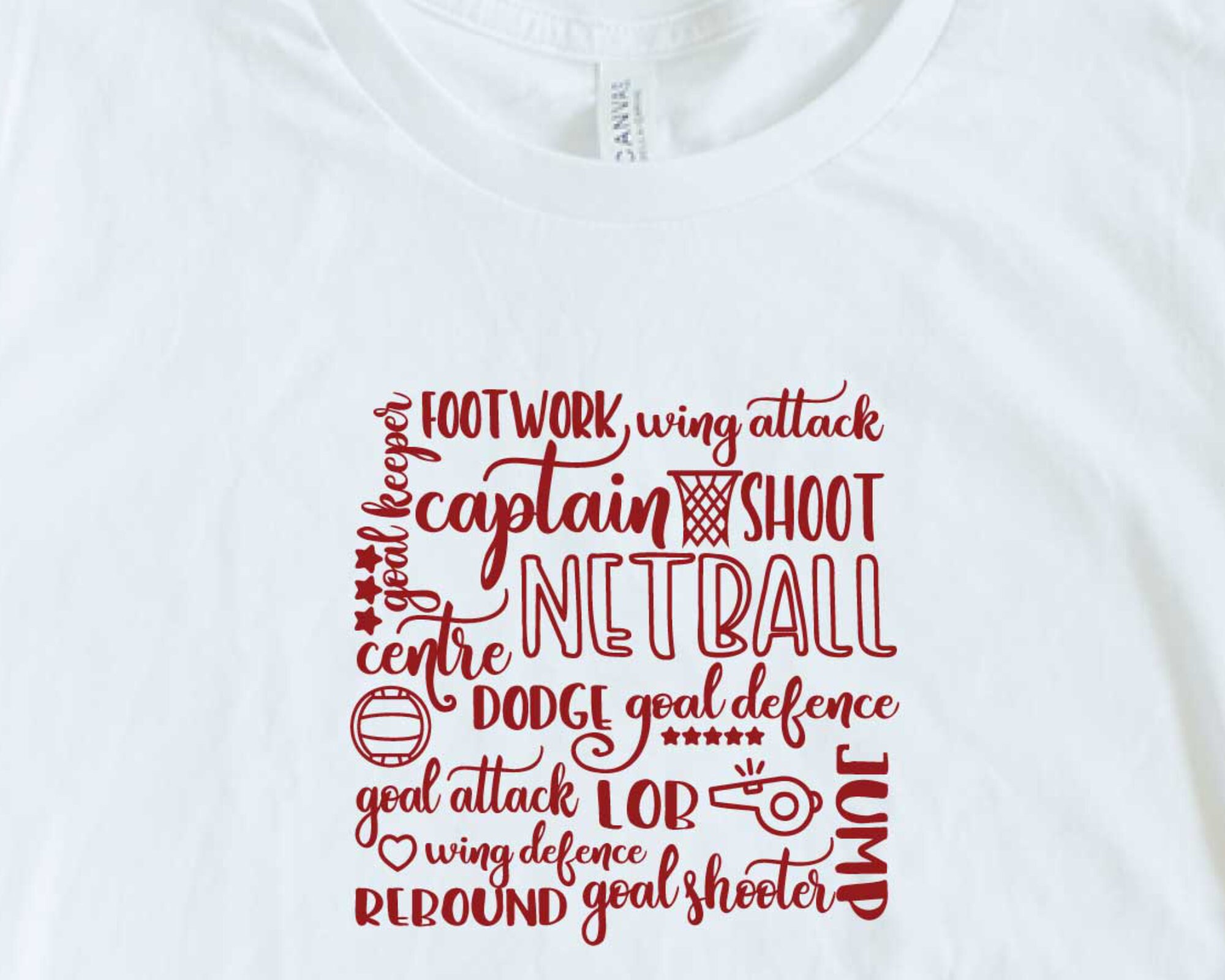 Netball Svg Digital File Cricut Svg Netball Fan DXF Player - Etsy