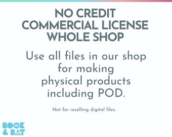 Limited Commercial Use License for One Digital .SVG File Individual ...