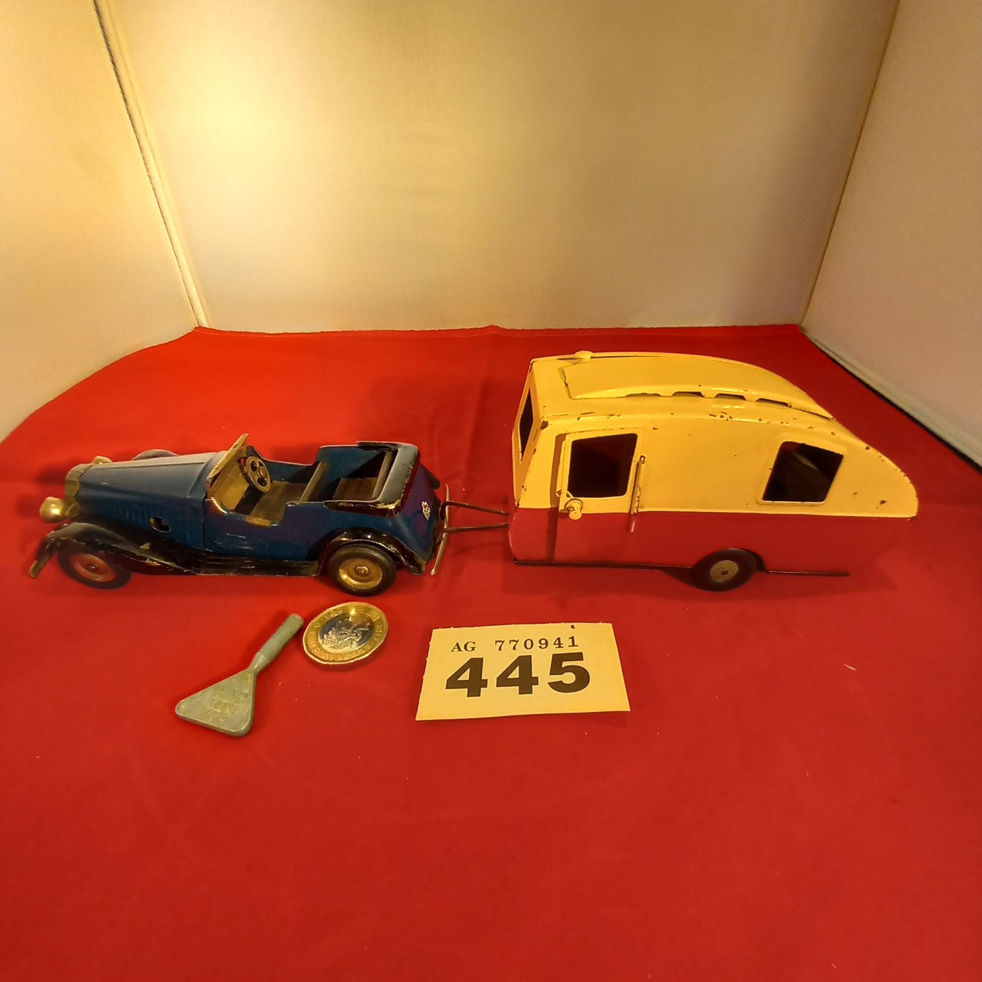 Triang Minic Vintage Tinplate Clockwork Vauxhall Tourer 17M With ...