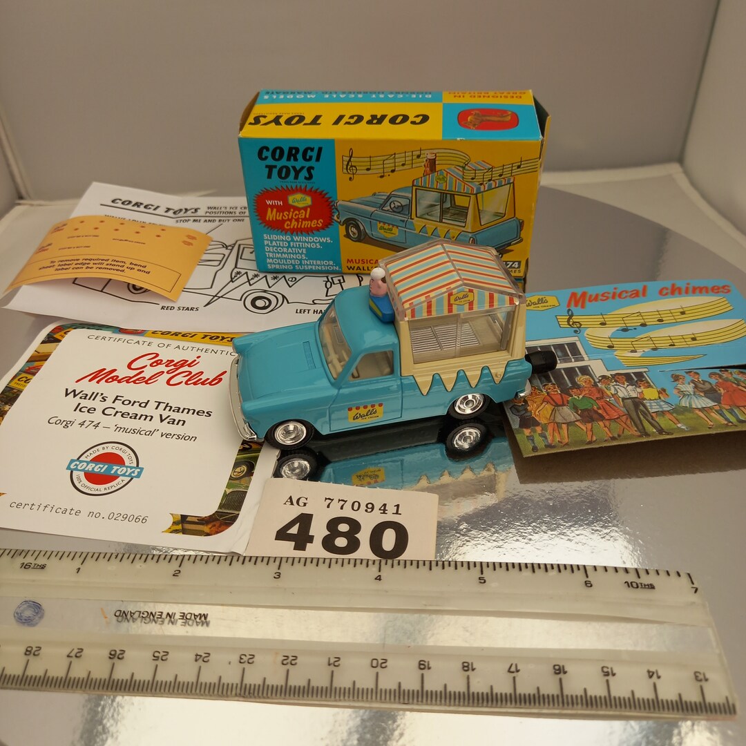 Corgi Classics 474 Musical Walls Ice Cream Van Ford Thames - Etsy