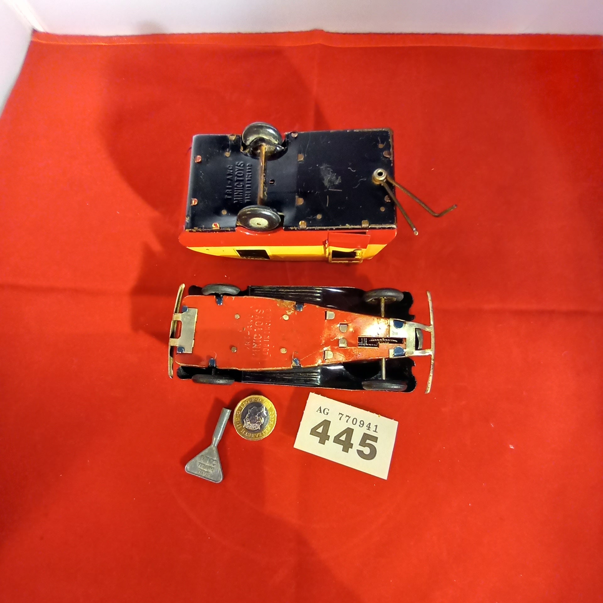 Triang Minic Vintage Tinplate Clockwork Vauxhall Tourer 17M With ...