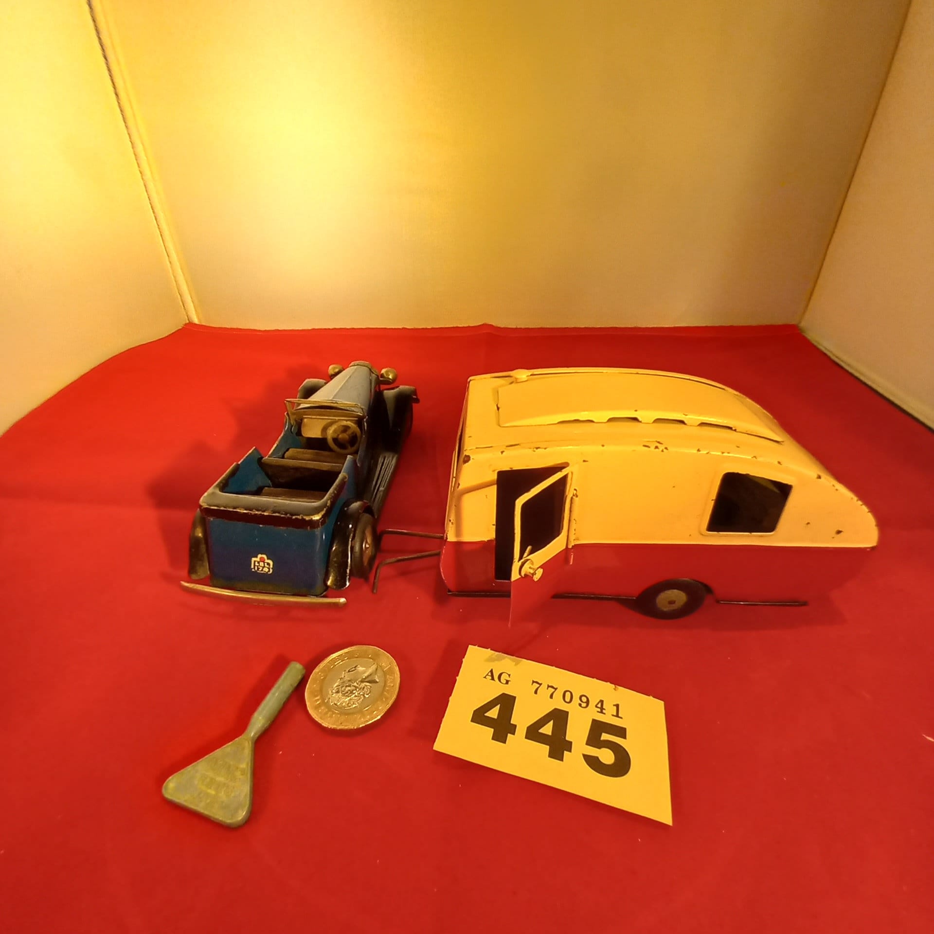 Triang Minic Vintage Tinplate Clockwork Vauxhall Tourer 17M With ...