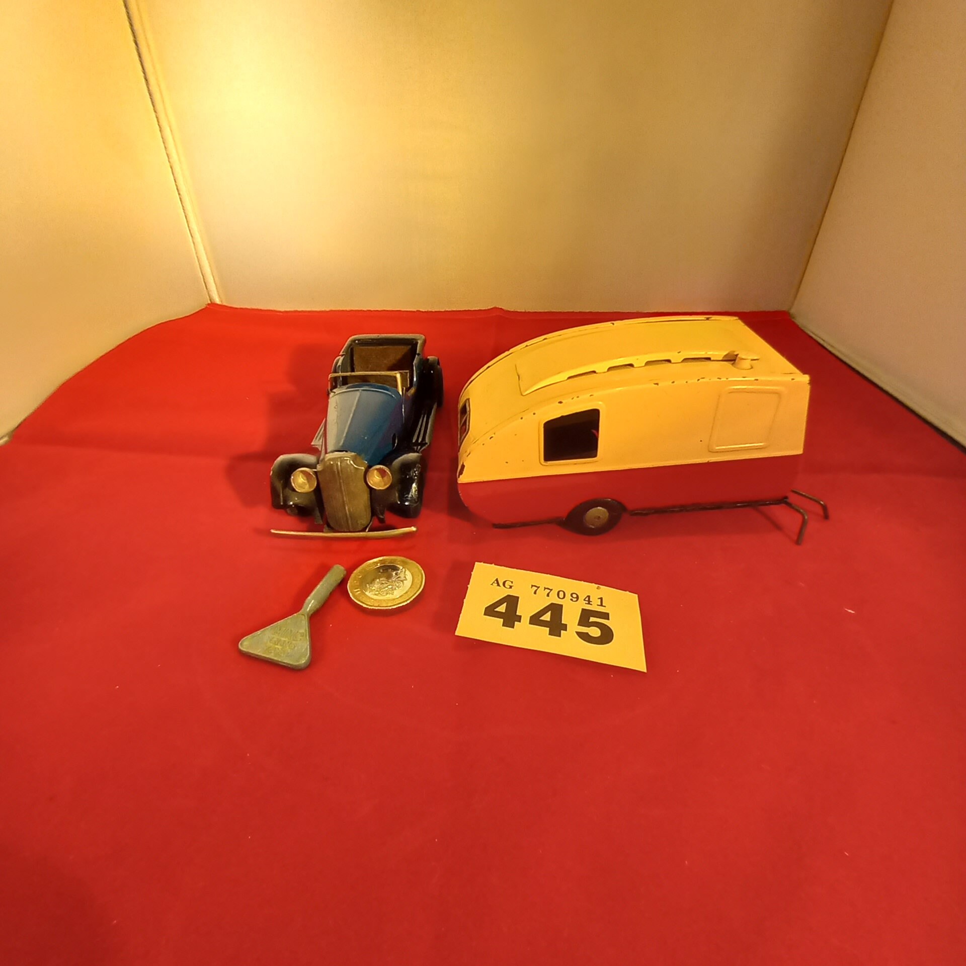 Triang Minic Vintage Tinplate Clockwork Vauxhall Tourer 17M With ...