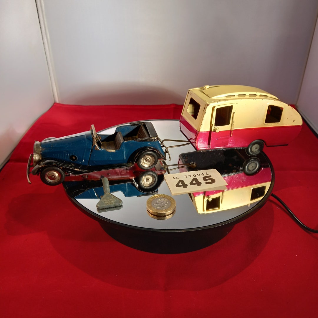 Triang Minic Vintage Tinplate Clockwork Vauxhall Tourer 17M With ...