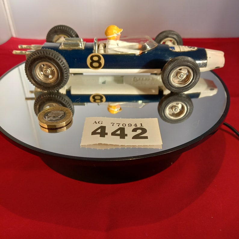 Triang Mini Hi-way Series Rare Racing Car Blue and White no Steering ...