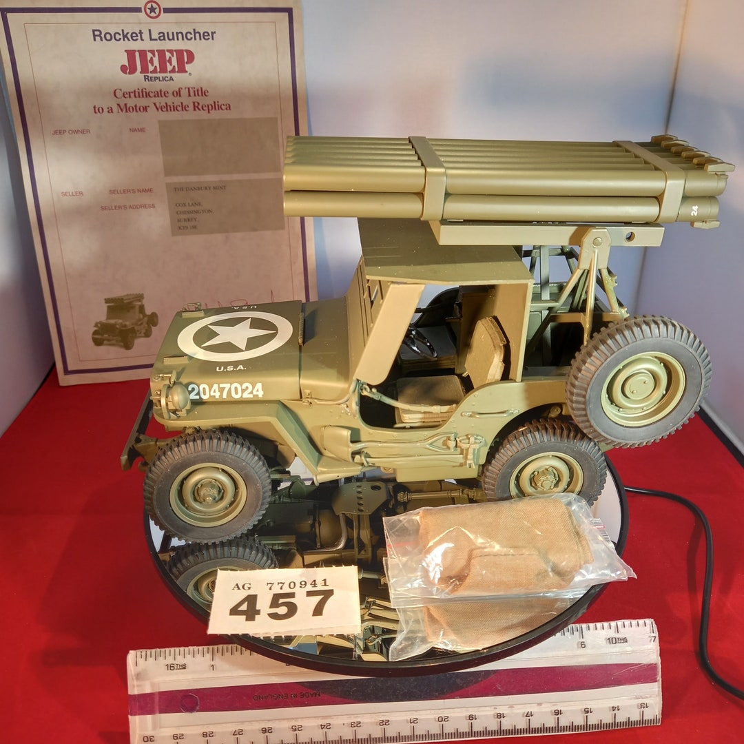 Danbury Mint WW2 Willy's Jeep With Rocket Launcher. Boxed - Etsy