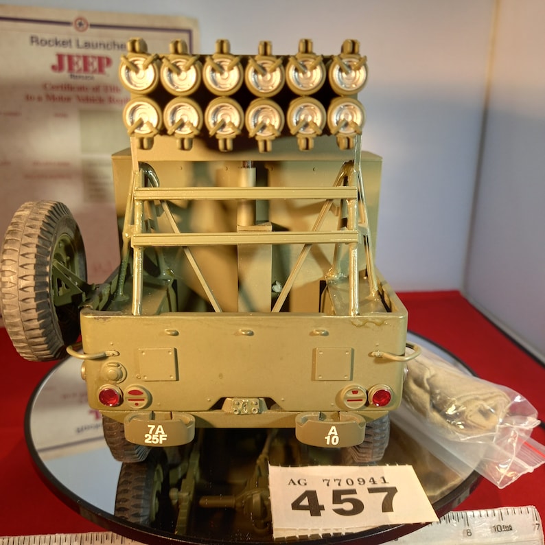 Danbury Mint WW2 Willy's Jeep With Rocket Launcher. Boxed - Etsy