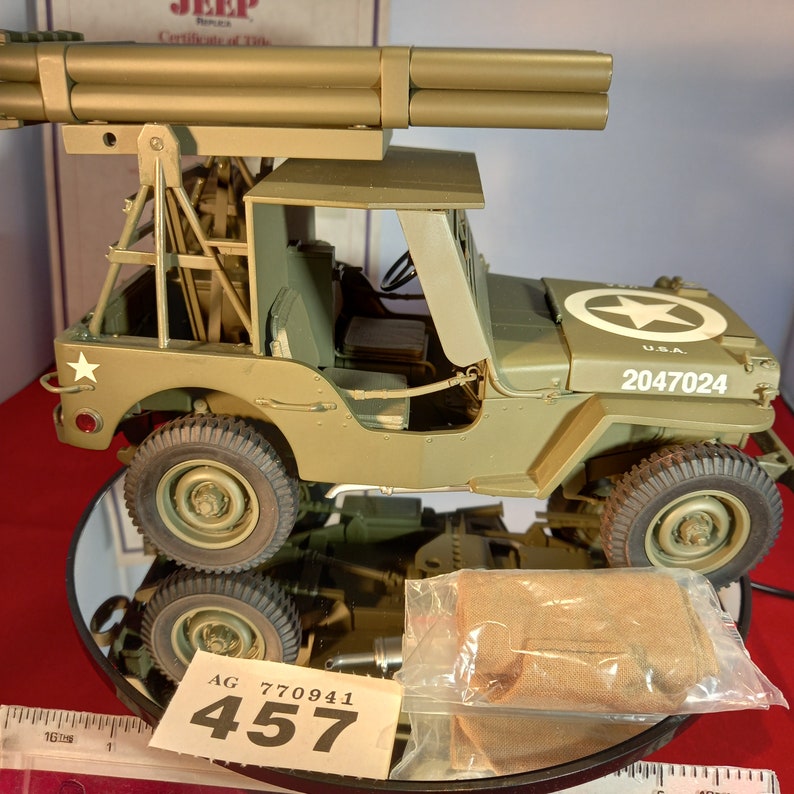 Danbury Mint WW2 Willy's Jeep With Rocket Launcher. Boxed - Etsy