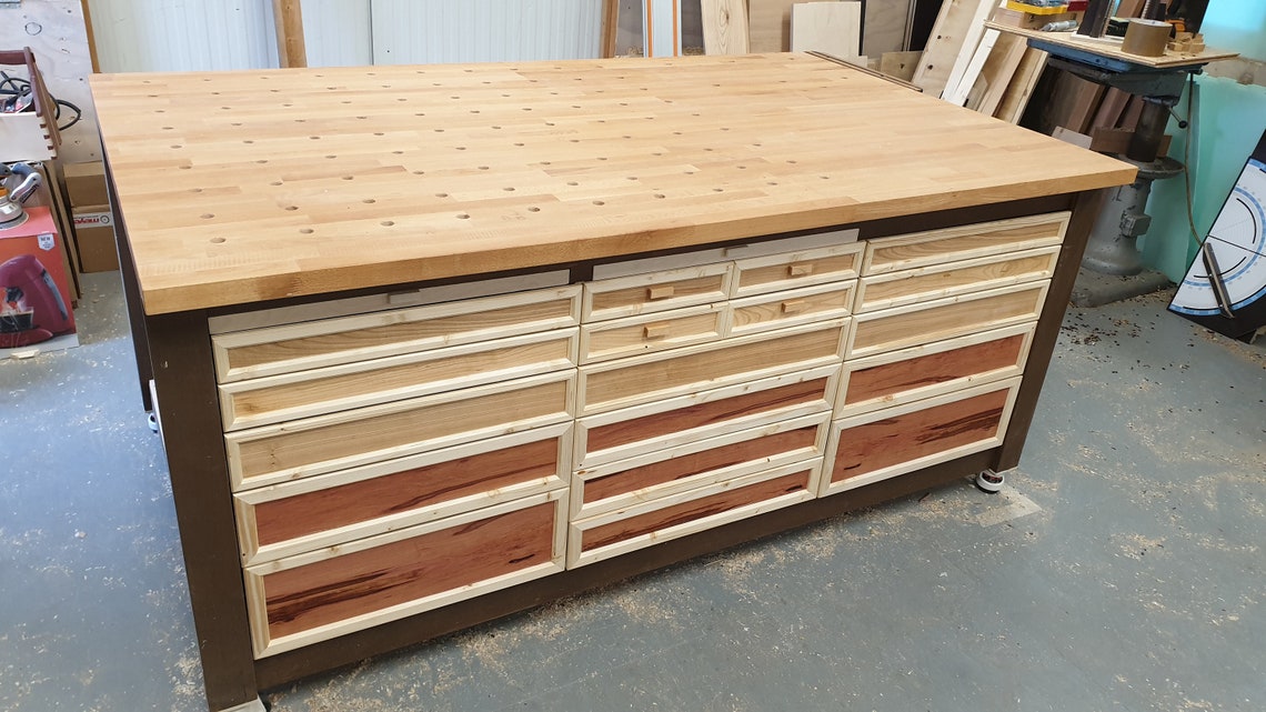 Mobile XXL Werkbank Bauplan zum Selber bauen - Etsy.de