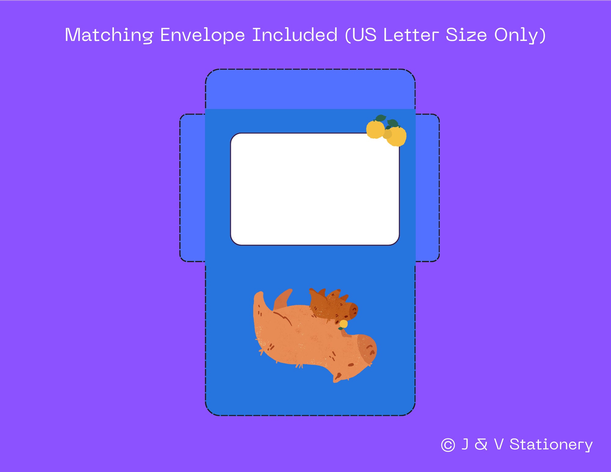 Capybara Printable Stationery/envelope US Letter 8.5x11 in Lined ...