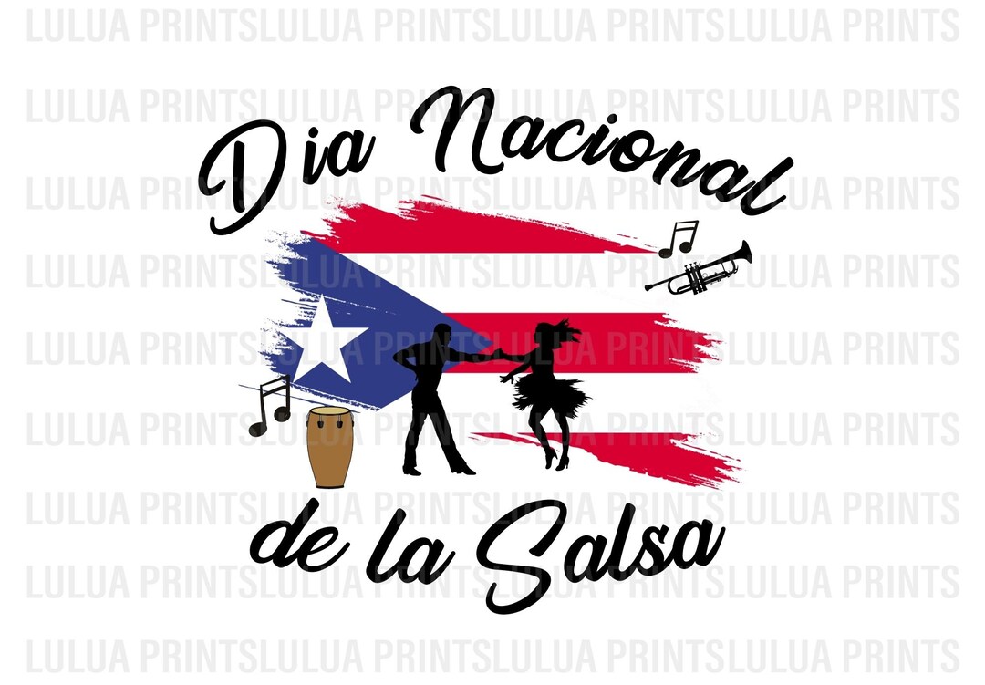 Dia Nacional De La Salsa Puerto Rico PNG File - Etsy