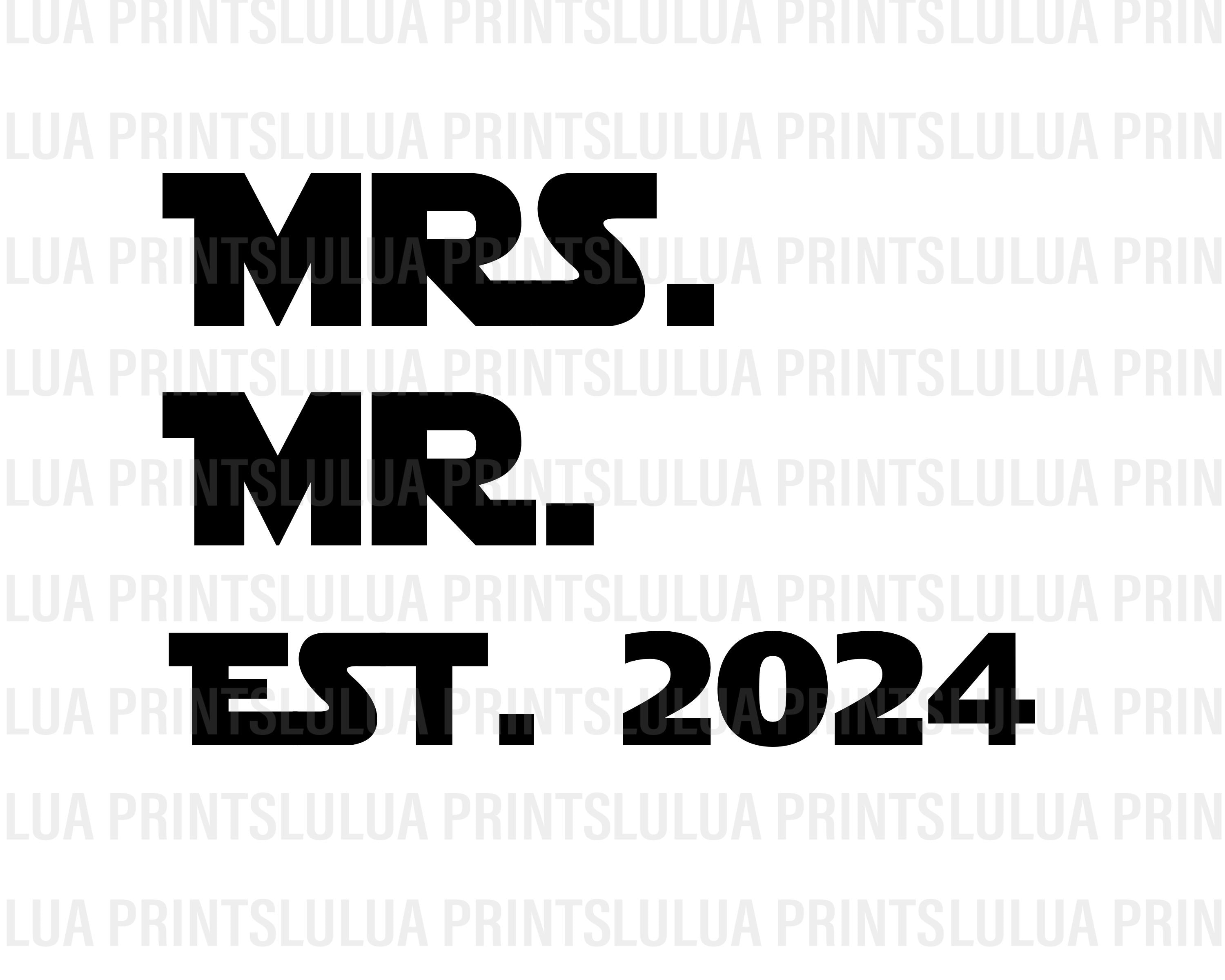 Mr. Mrs. Est. 2024 Starwars Font SVG and PNG File - Etsy