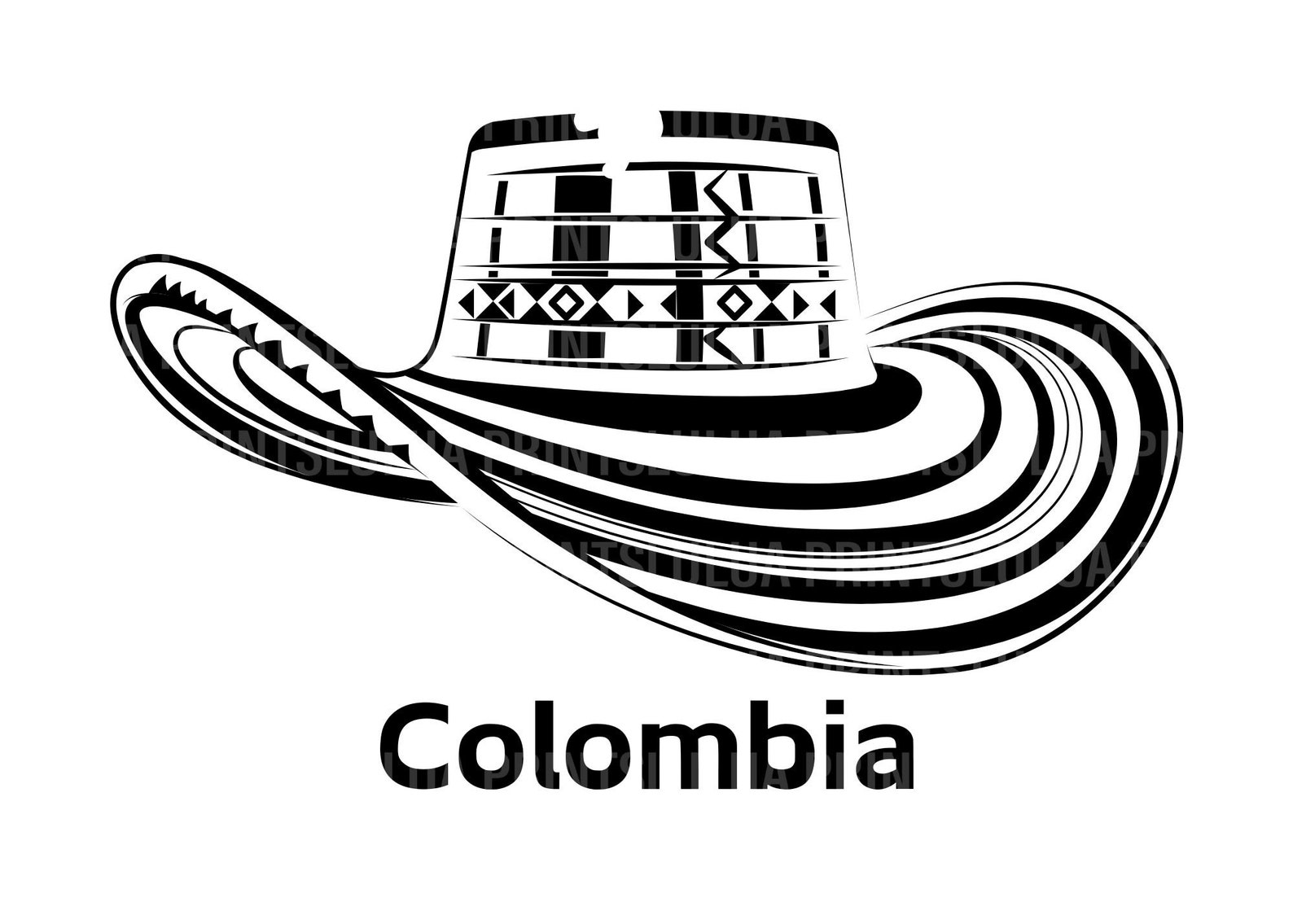Colombian Hat, Sombrero Colombiano PNG - Etsy