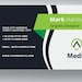 Modern Waves Business Card Template With QR Code (PSD) - Etsy