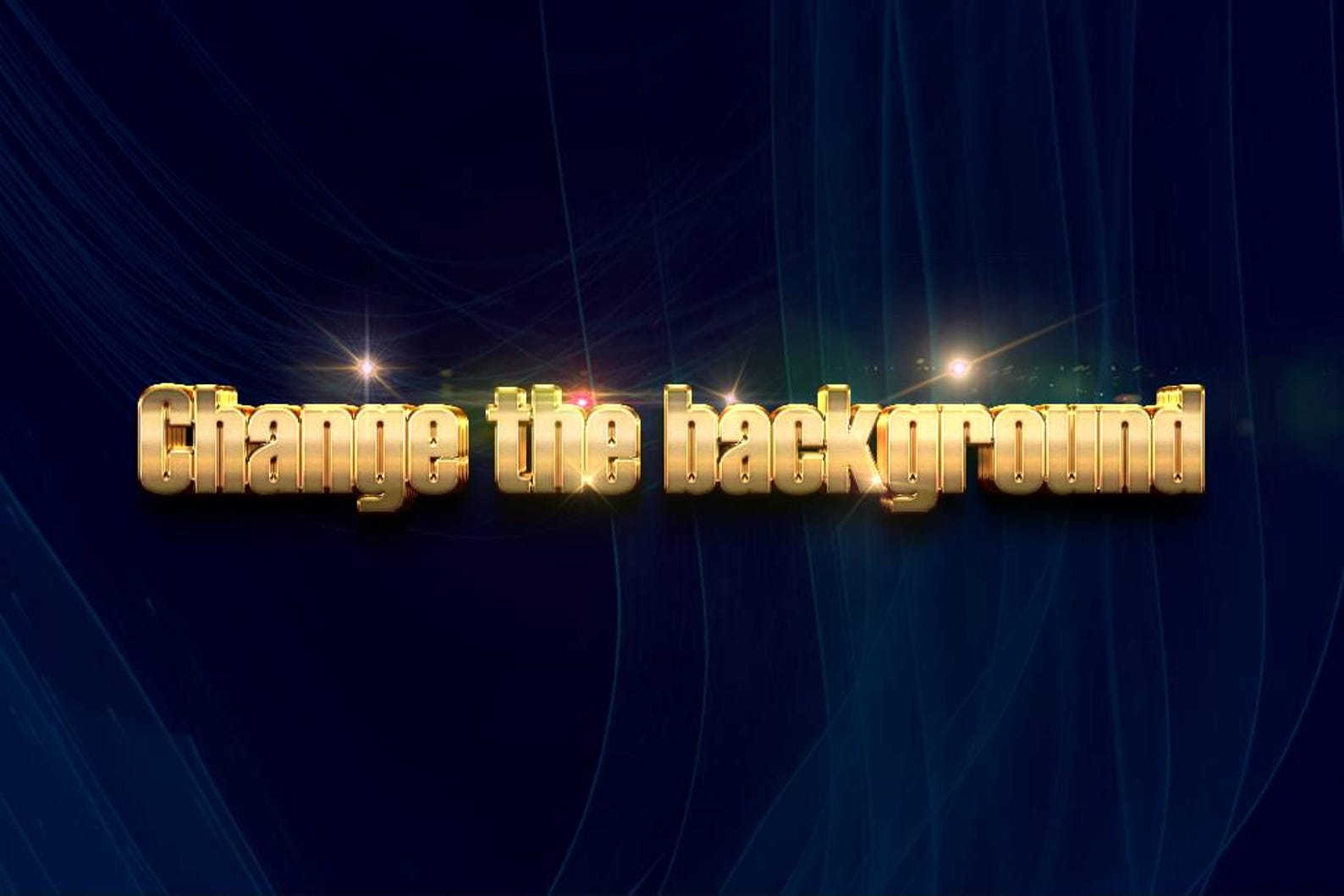 Golden Shiny 3D Text Effect Photoshop PSD Template Instant Download - Etsy