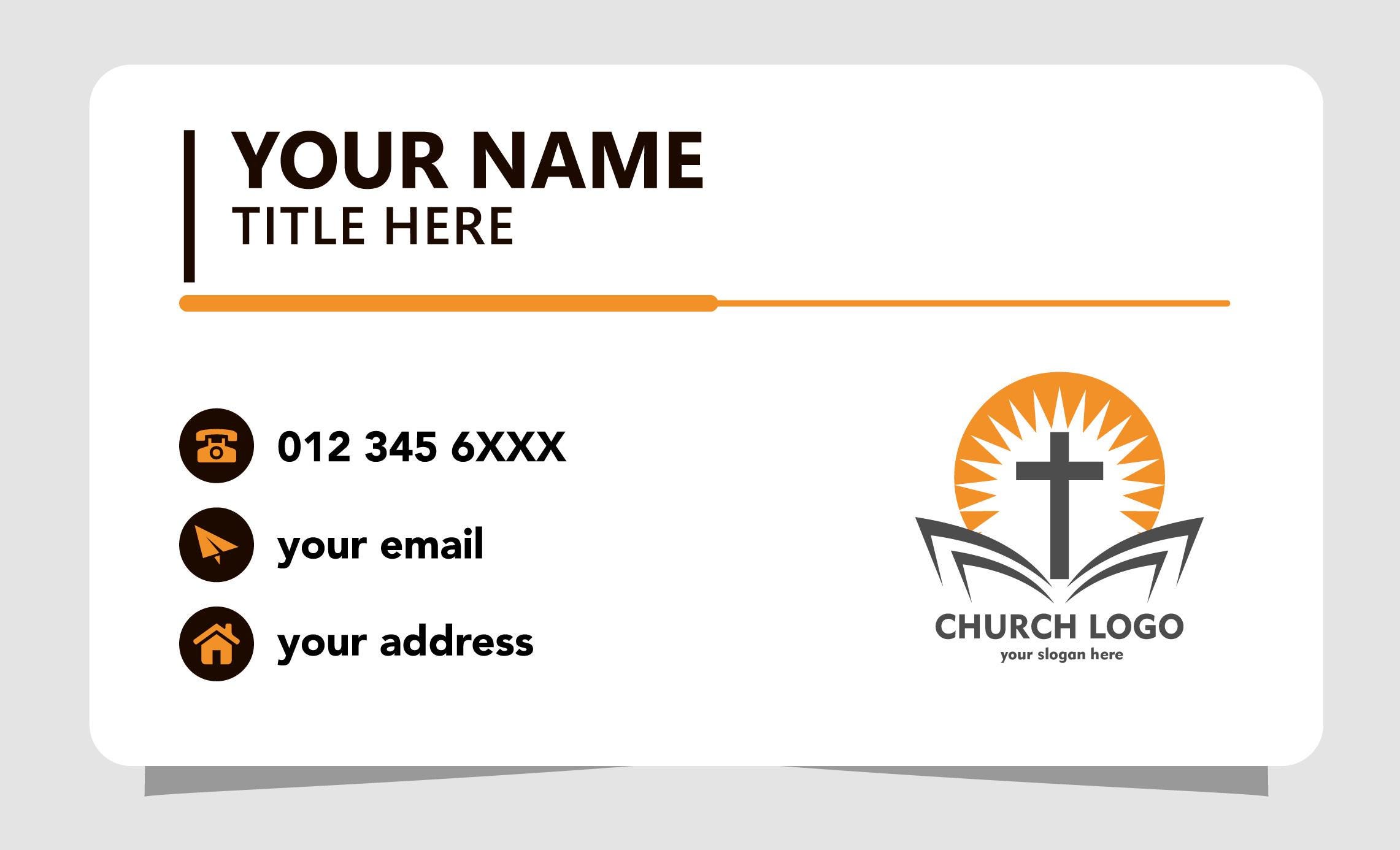 Church Premade Logo Sun Cross Bible With Ministry Name EPS SVG PNG ...