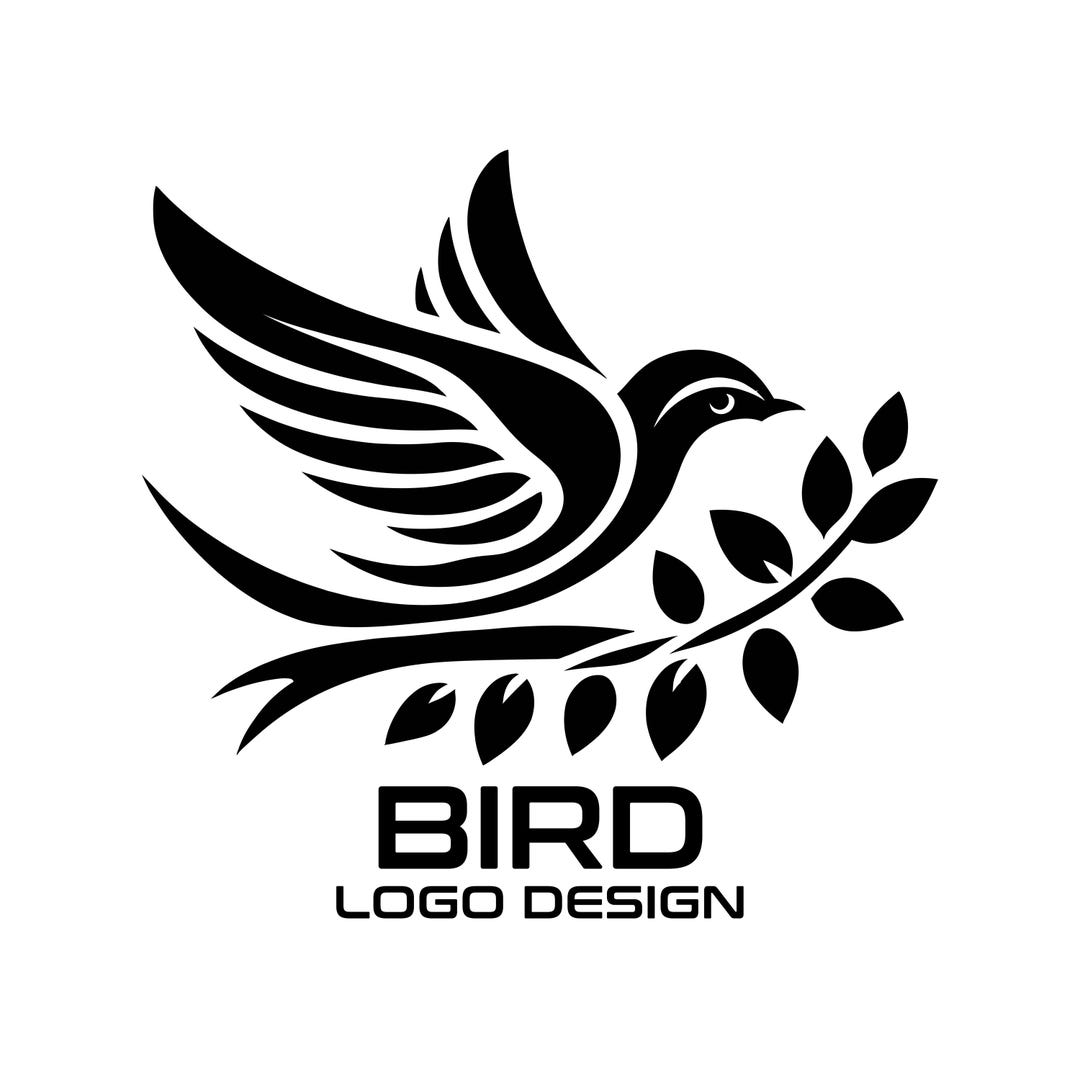 Bird Premade Logo on Branch With Business Name EPS Instant Download - Etsy