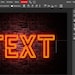 Neon Sign Photoshop PSD Text Effect Template Instant Download - Etsy