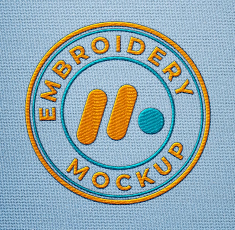Embroidery Design Mockup PSD Instant Download Smart Object Photoshop - Etsy