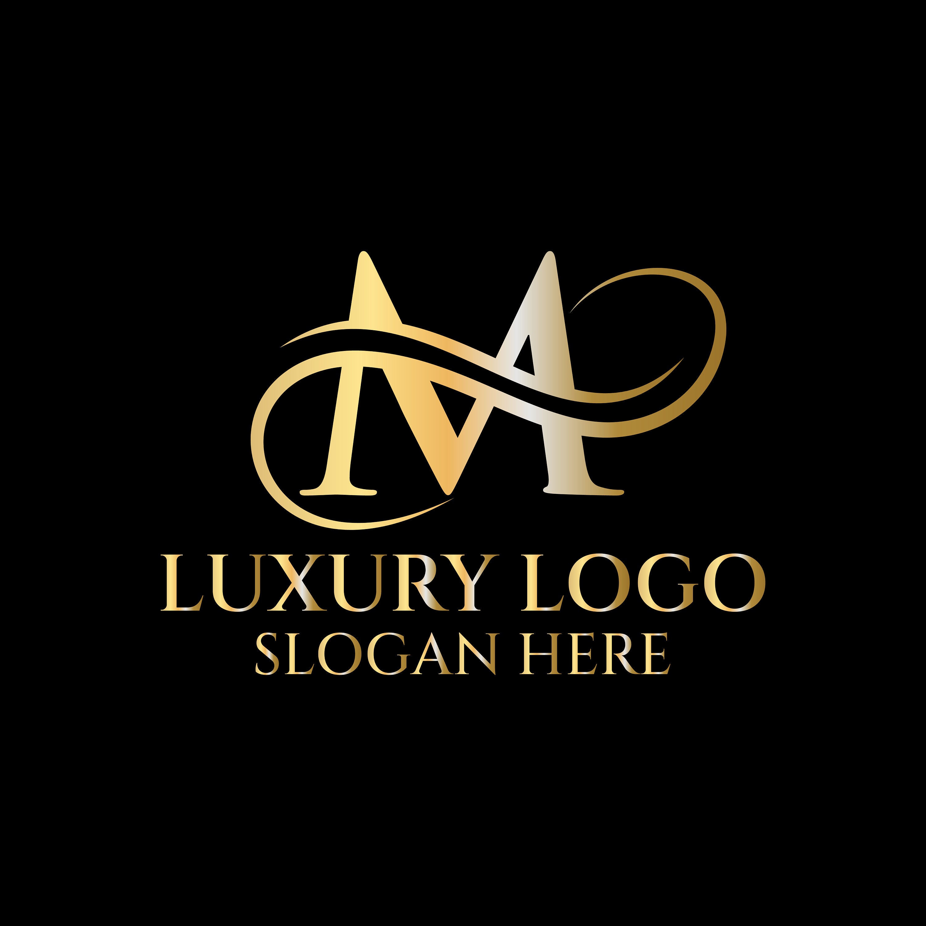Gold Gradient Letter M Logo: Modern Business Branding (EPS Download) - Etsy