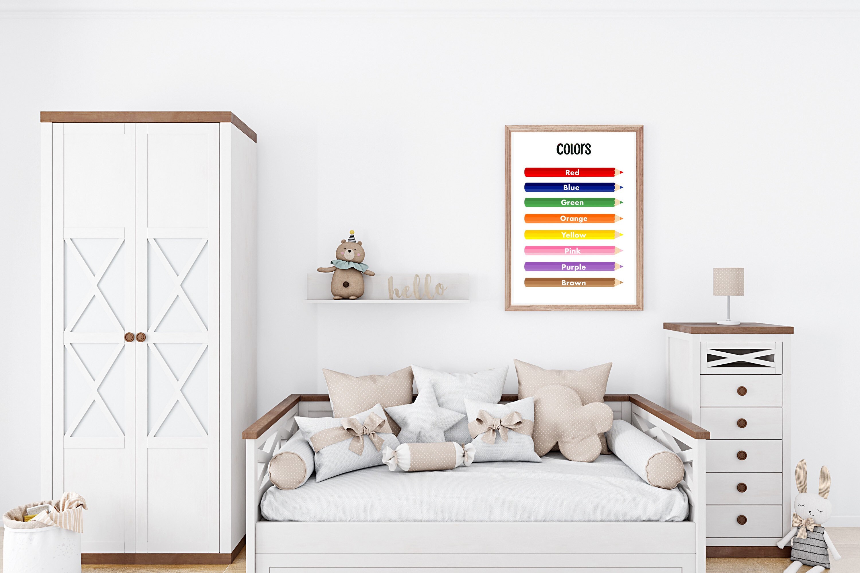 3 Color Names Posters in English, Spanish & Catalan for Kids ...