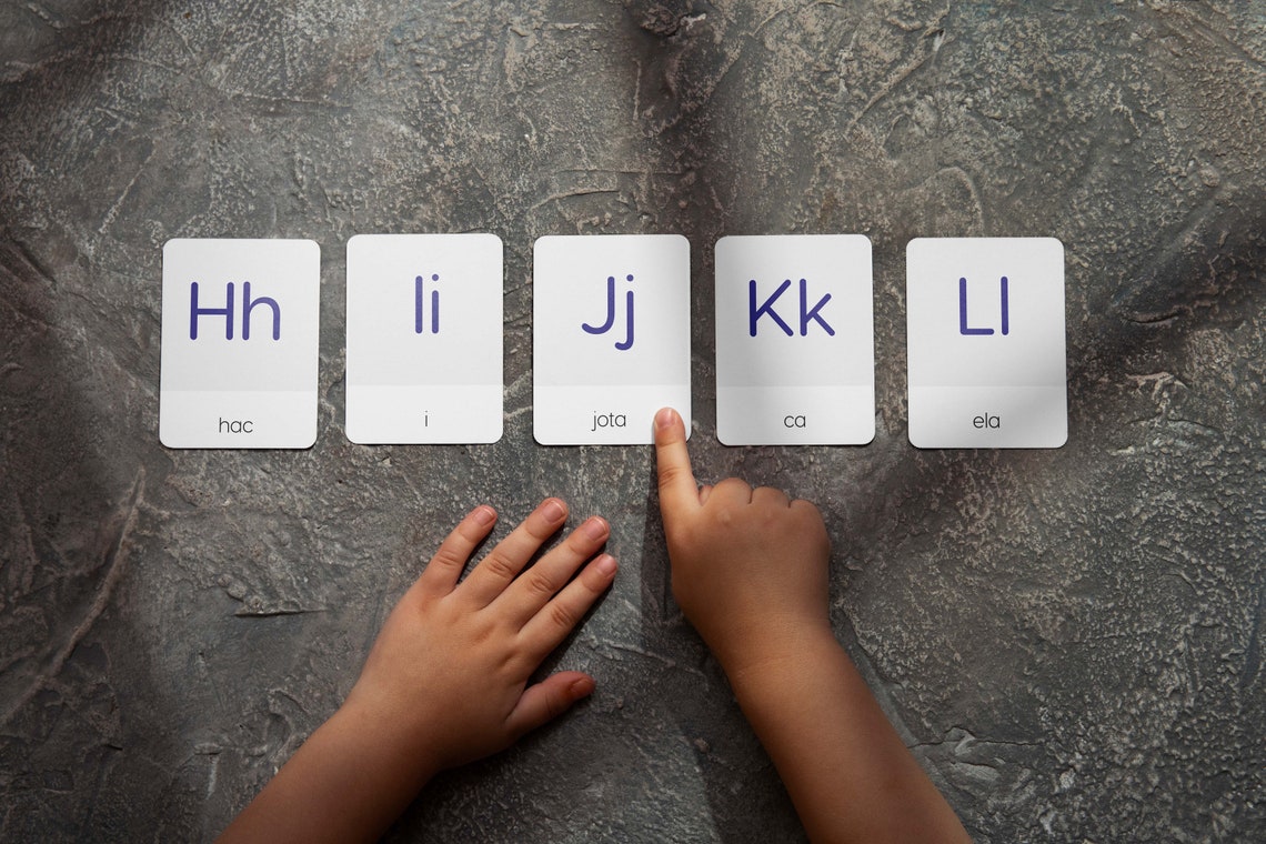 Catalan Alphabets Flashcards With Pronunciation , Printable Montessori ...