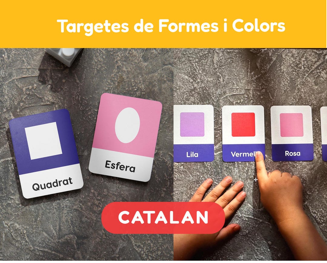 Formes I Colores En Català, 25 Printable Colors & Shapes Flashcards for ...