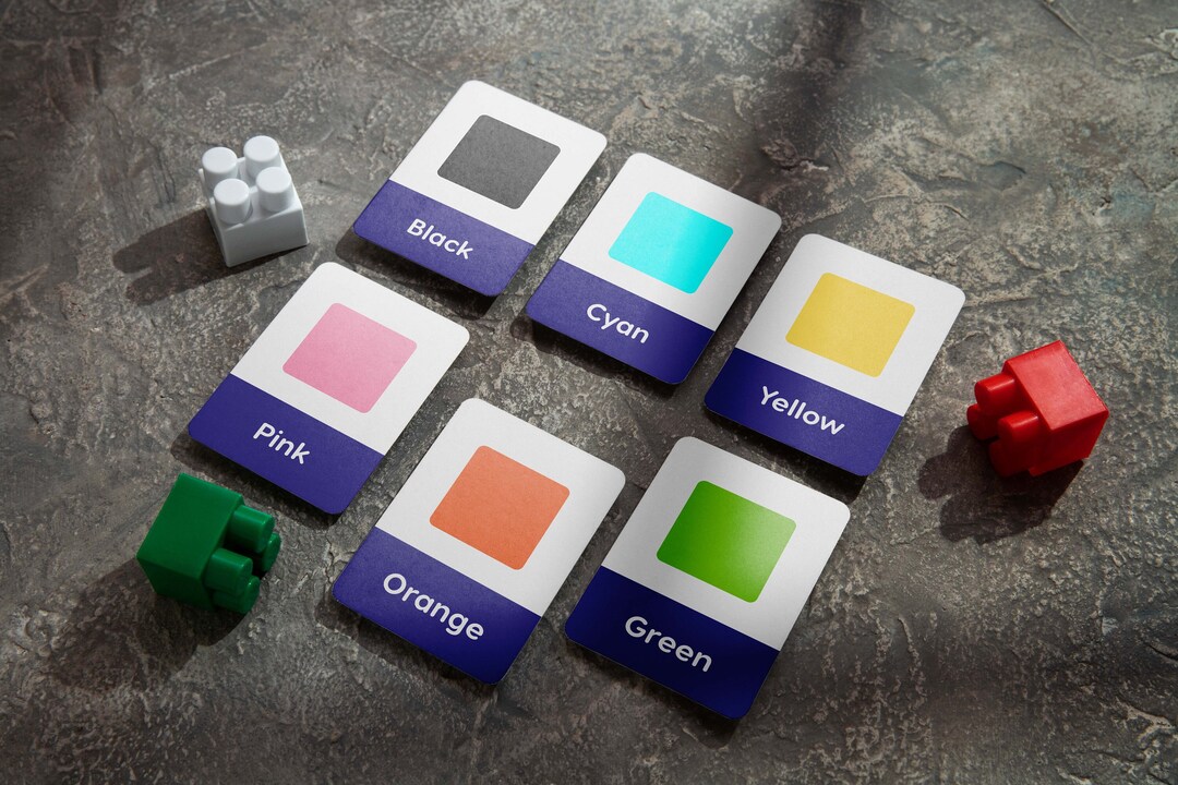 Color Names Flashcards for Instant Download, Montessori and Homeschool ...
