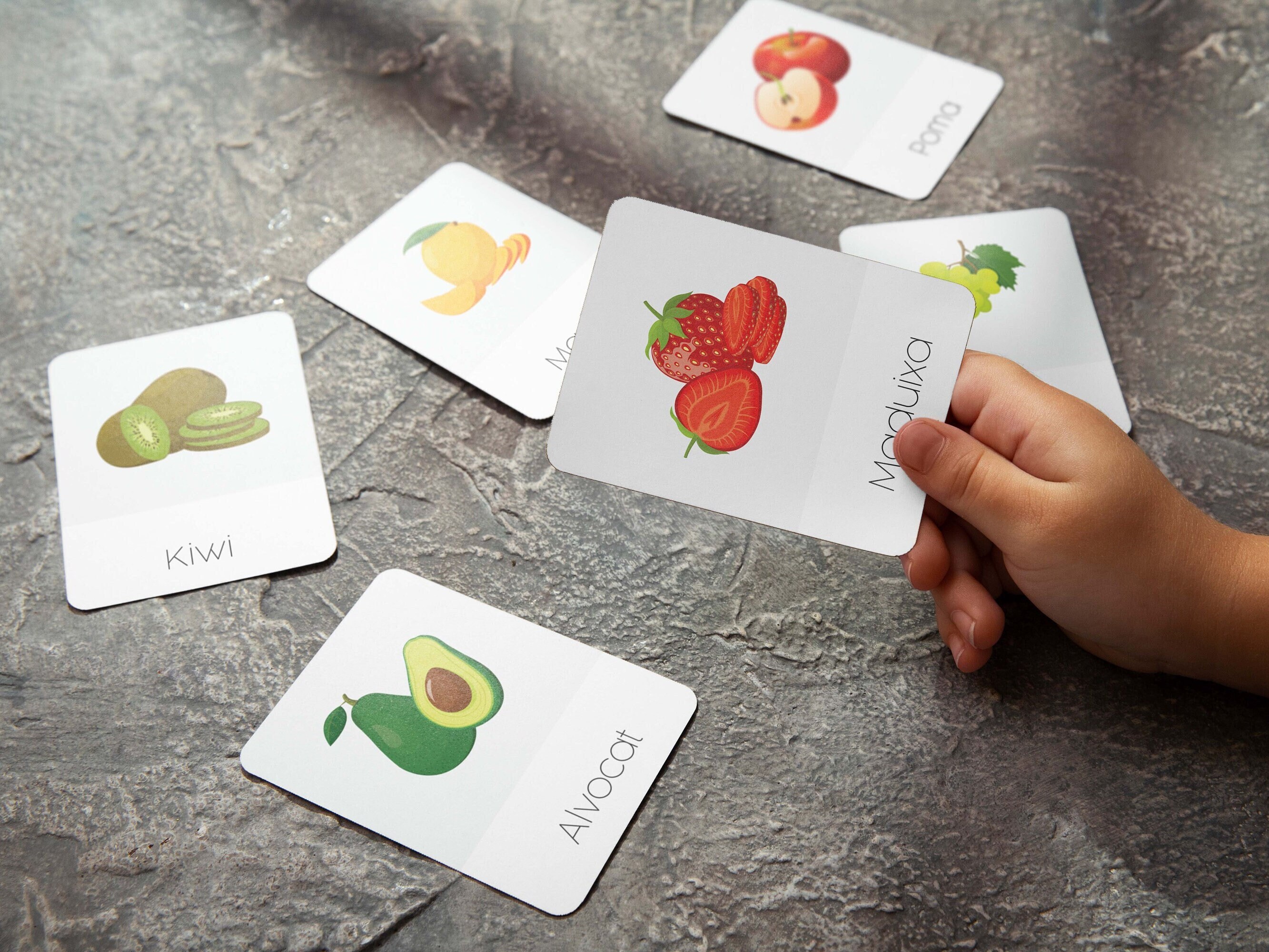 20 Catalan Fruits Names Flashcards, Montessori and Educational Cards ...