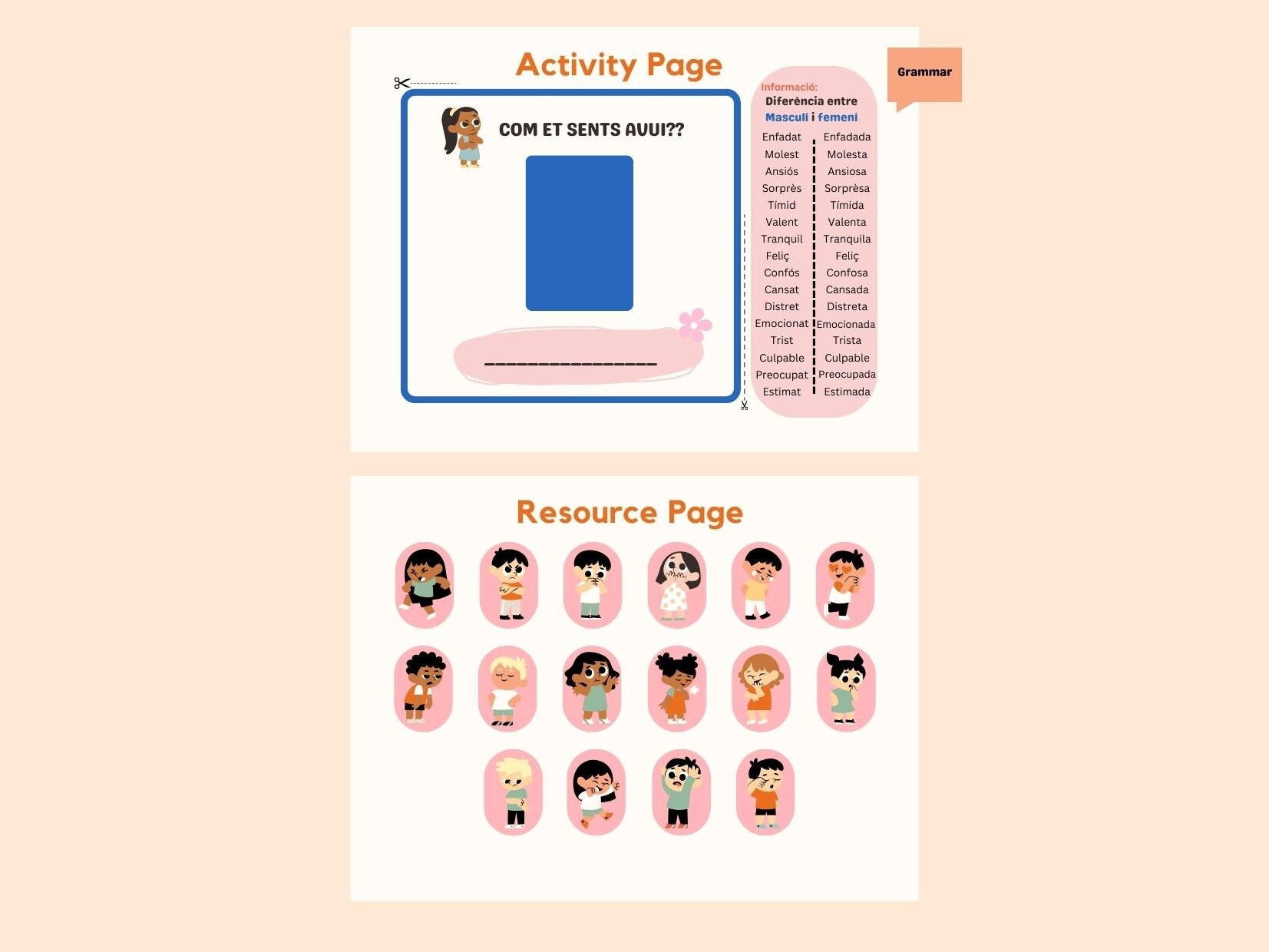 Catalan Emotions & Feelings Flashcards: Enhance Your Kids Emotional ...