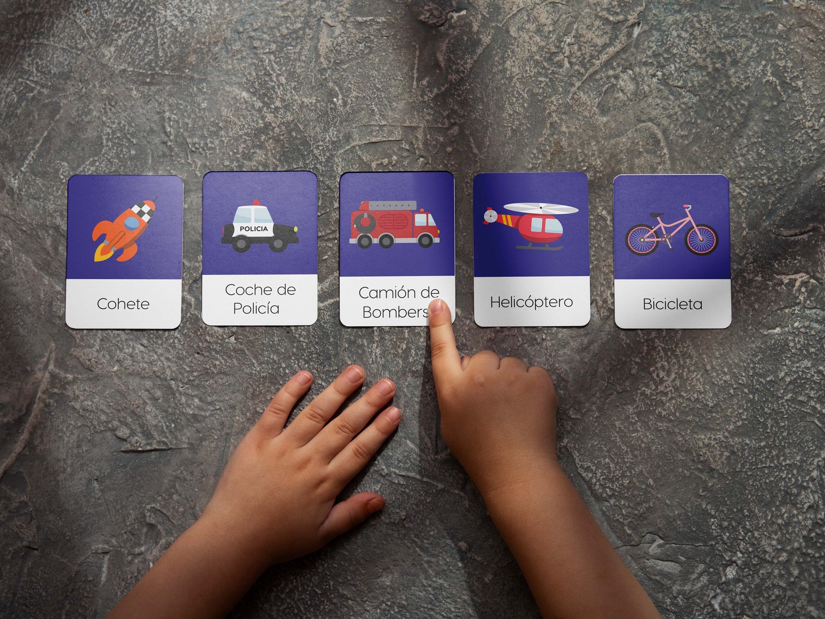 Tarjetas Educativas De Transportes Vehículos-descarga Digital Para ...