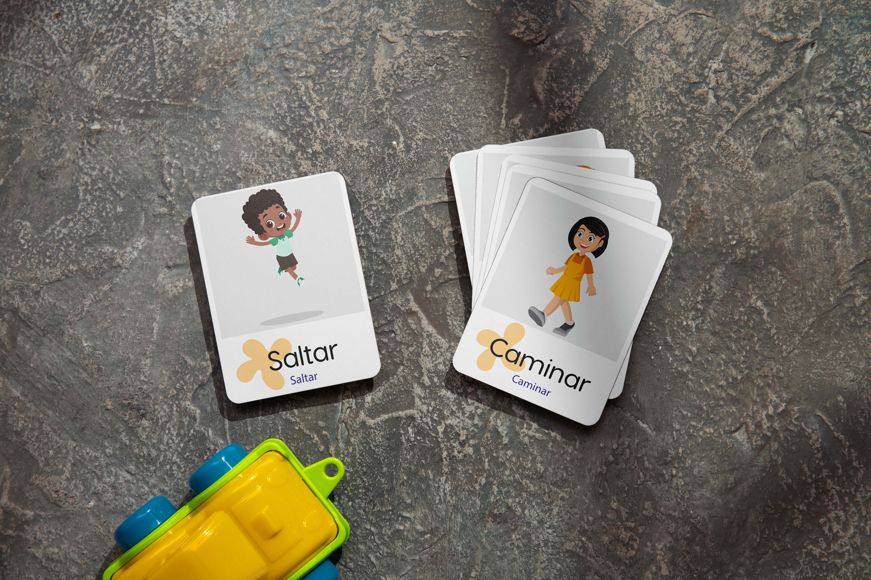 32 Spanish Verbs Flashcards With English Translation for Homeschooling ...