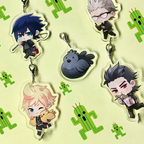 FINAL FANTASY 15 FFXV Acrylic Keychain Charms | Etsy