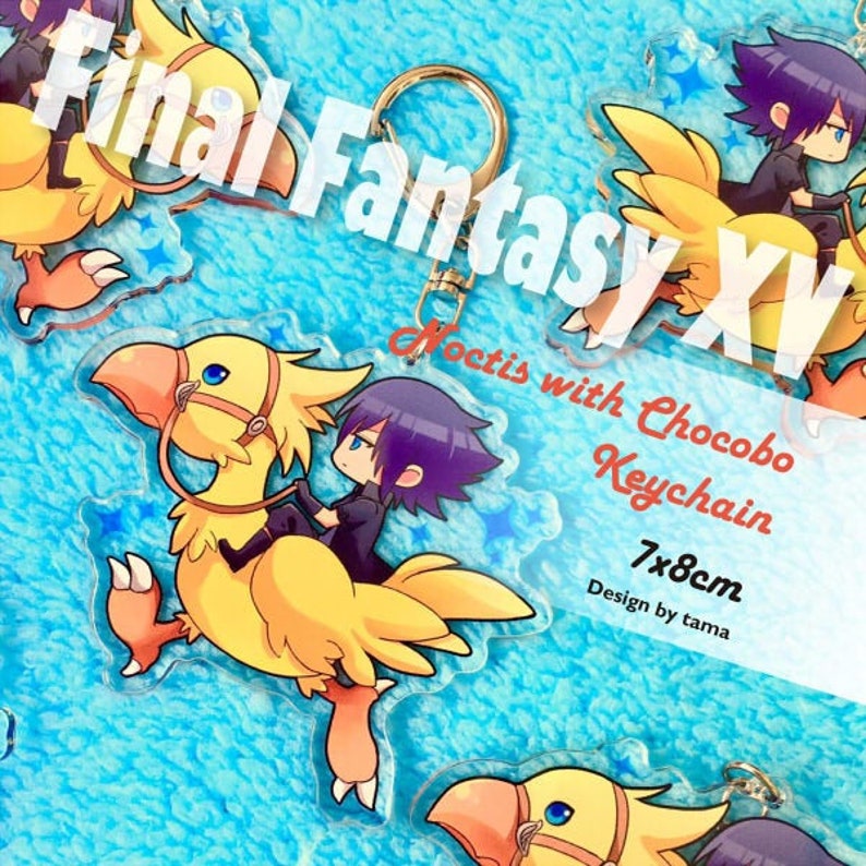 FINAL FANTASY 15 FFXV Noctis Chocobo Acrylic Keychain Charms - Etsy