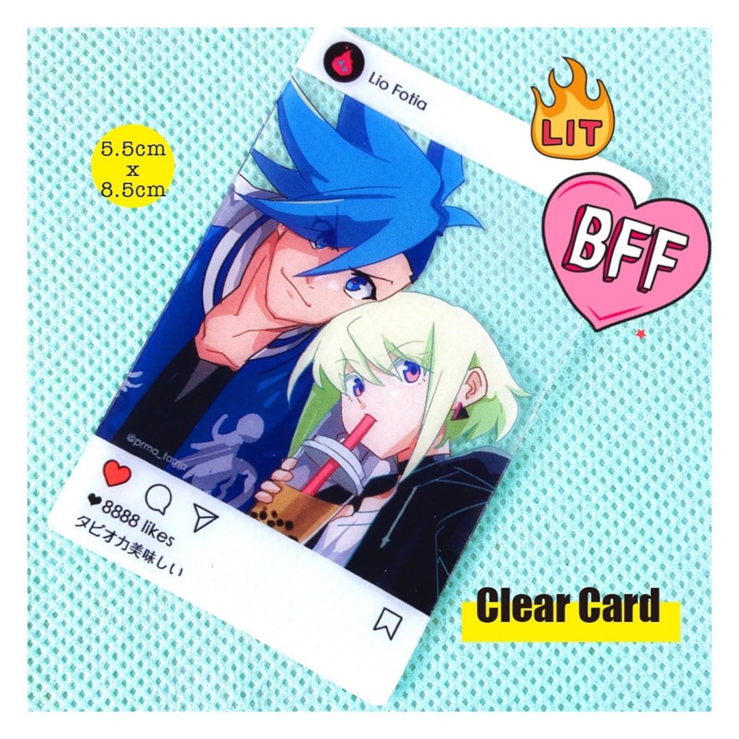 PROMARE GALO LIO Transparent Clear Cards - Etsy