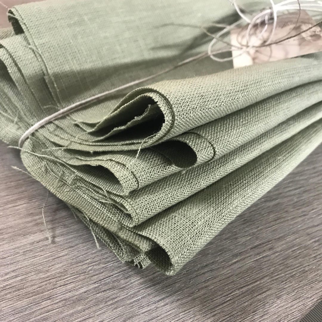 Natural Linen Fabric Scraps Bundle, Linen Fabric Scraps - Etsy