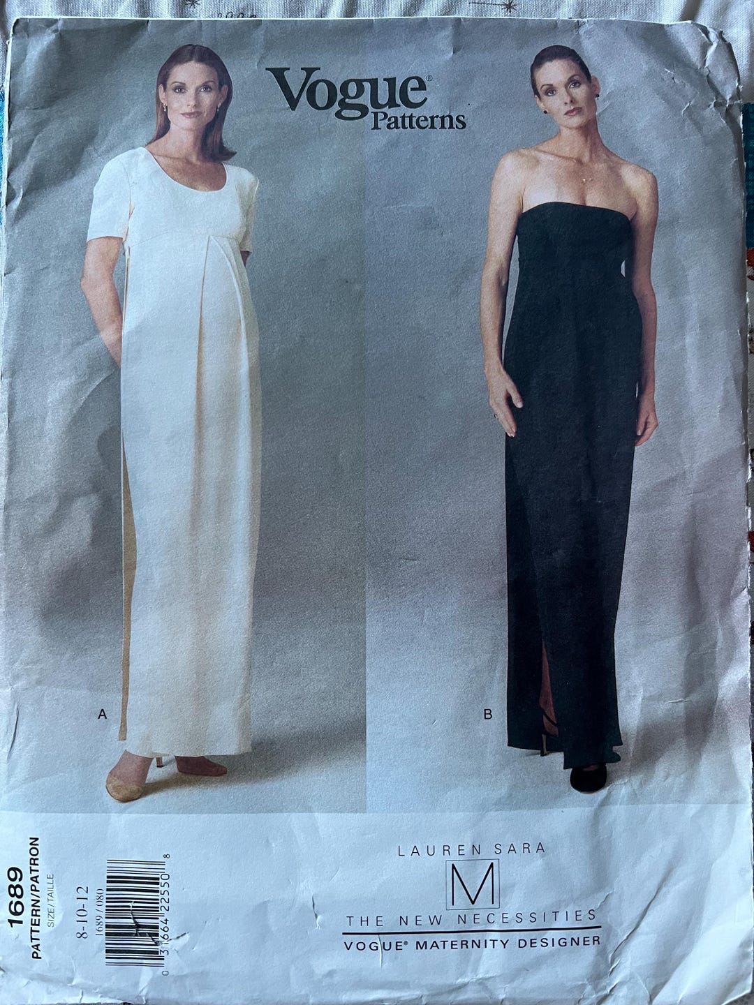 Vogue 1689 (uncut) Misses Maternity Dress Sizes 8-12. by Lauren Sara ...