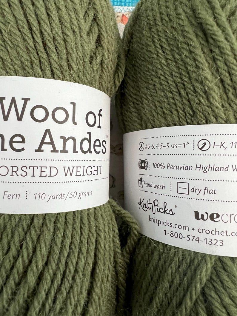 New Knit Picks Wool of the Andes 2-pack Shades of Green Part 1 - Etsy